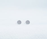Stud Earrings Sterling Silver Plain Minimalist Classic
