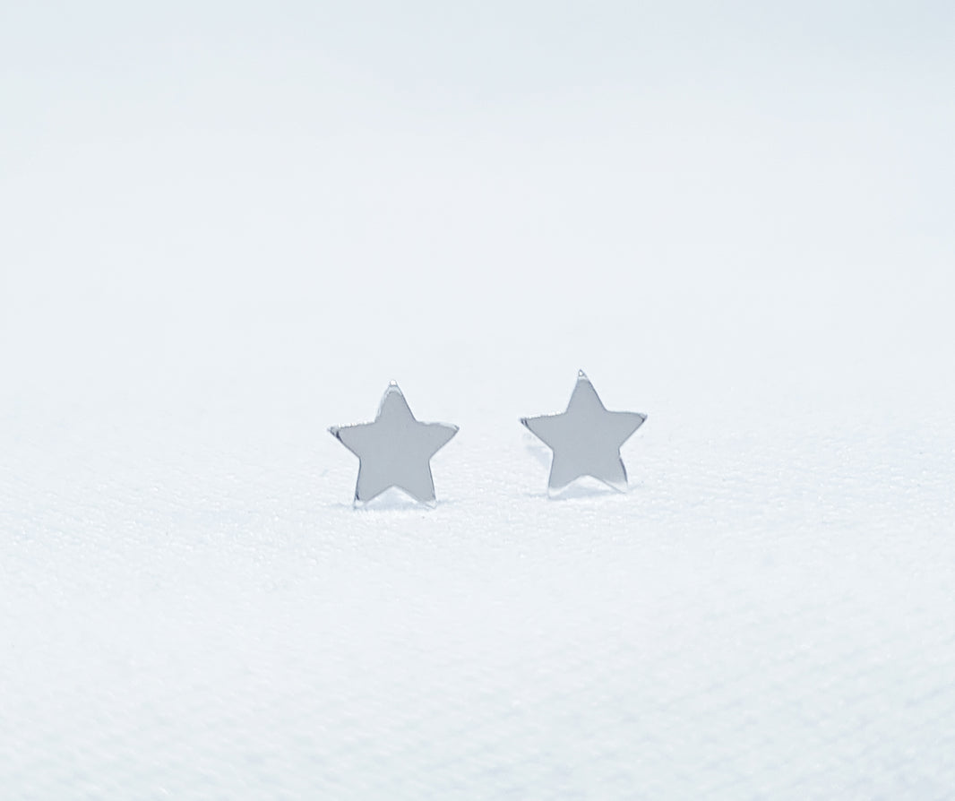 Stud Earrings Sterling Silver Plain Minimalist Classic