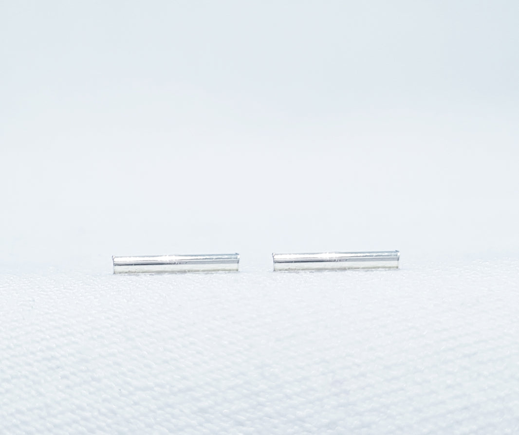 Stud Earrings Sterling Silver Plain Minimalist Classic