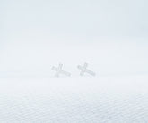 Stud Earrings Sterling Silver Plain Minimalist Classic