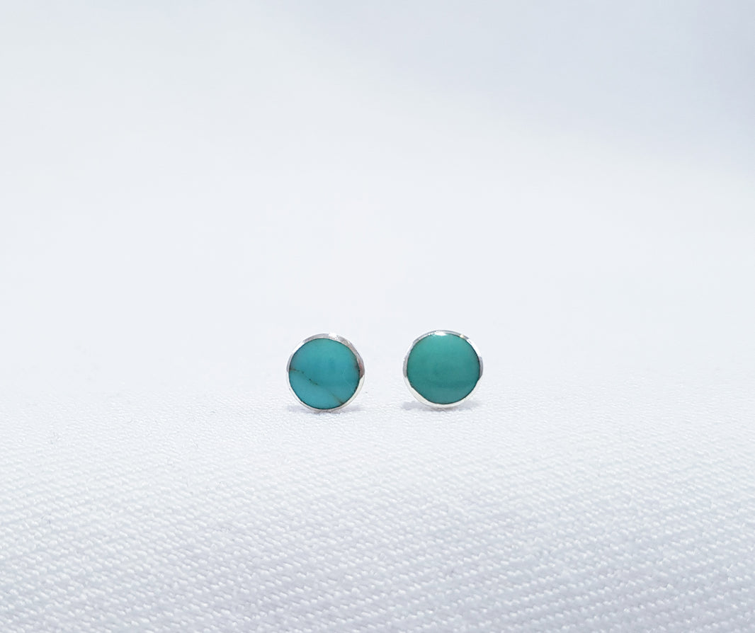 Gemstone Stud Earrings Sterling Silver Stone Studs